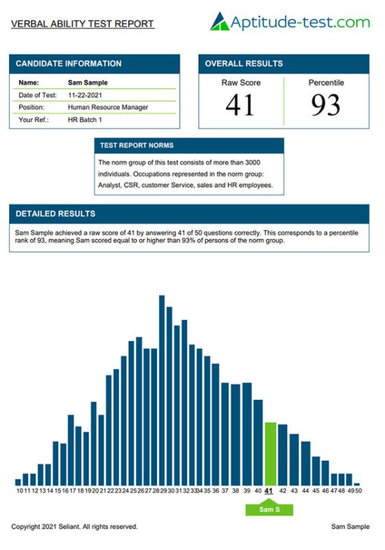 Verbal Ability Test - Aptitude-test.com